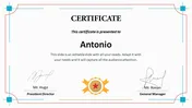 Download Free Certificate PPT Template and Google Slides