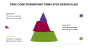 Attractive Cone Shape In PowerPoint Presentation Slide