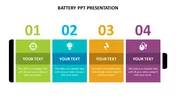 Elegant Battery Clipart PowerPoint Presentation Template