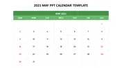 Creative Calendar PPT Slide Template Presentations