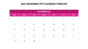 PowerPoint Weekly Calendar Template PPT For Presentation