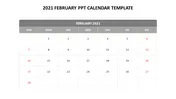 PowerPoint Weekly Calendar Template PPT For Presentation