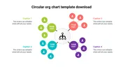 Circular Organizational Chart PPT Template & Google Slides