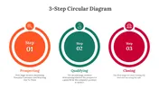3 Step Circular Diagram For PPT And Google Slides Templates