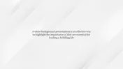 White Background PPT Presentation and Google Slides Themes