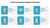 Model facial expressions presentation design