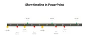 How To Put A Timeline In PowerPoint With Five Node