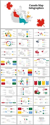 Editable PowerPoint Canada Map Template & Google Slides