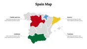 Spain Map PowerPoint Presentation And Google Slides
