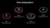 Neon Infographics PowerPoint Presentation And Google Slides