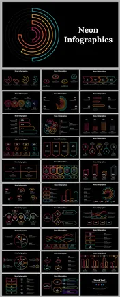 Neon Lights PPT Presentation Template And Google Slides