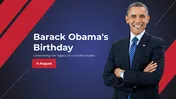 Barack Obamas Birthday PowerPoint And Google Slides Themes