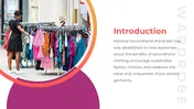 New Arrival National Secondhand Wardrobe Day PowerPoint