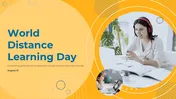 Our Predesigned World Distance Learning Day Google Slides