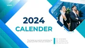 Unique 2024 Calendar PPT And Google Slides Templates