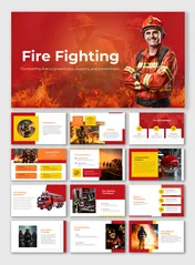 Use This Fire Fighting Presentation And Google Slides Themes