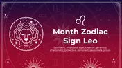 Month Zodiac Sign Leo Google Slides And Canva Templates