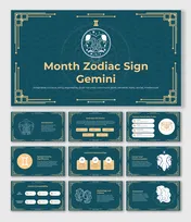 Month Zodiac Sign Gemini Google Slides And Canva Templates