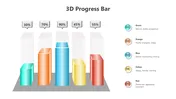 Editable 3D Progress Bar Google Slides And Canva Templates
