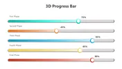 Editable 3D Progress Bar Google Slides And Canva Templates