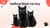 Attractive National Black Cat Day PPT And Canva Presentation