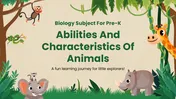 Abilities And Characteristics Of Animals Presentation