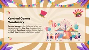 Carnival Vocabulary For Pre K PowerPoint Presentation