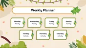 Dinosaur Weekly Planner For Elementary Presentation