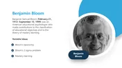 About The Blooms Taxonomy PowerPoint Presentation