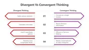 Differentiate Divergent Vs Convergent Thinking PowerPoint