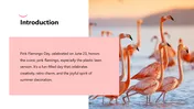 About This Pink Flamingo Day PowerPoint Presentation