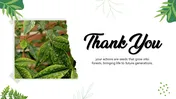 Nature Green Environment Thank You PowerPoint Presentation