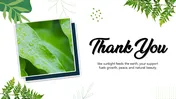 Nature Green Environment Thank You | Free Slide Template