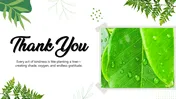 Nature Green Environment Thank You PowerPoint Presentation