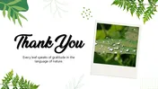Nature Green Environment Thank You | Free Slide Template