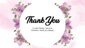 The Flower Themed Thank You PowerPoint Presentation