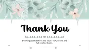 The Pastel Flower Thank You PowerPoint Presentation