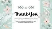 The Pastel Flower Thank You PowerPoint Presentation