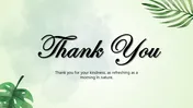 Explore This Nature Theme Gratitude PPT And Google Slides