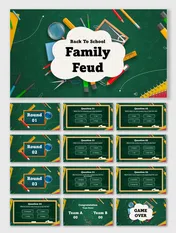 Try Now! English Class Family Feud PPT And Google Slides