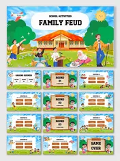 The Math Family Feud PowerPoint And Canva Template