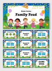 Try Now! English Class Family Feud PPT And Google Slides