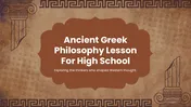 The Ancient Greek Philosophy Lesson For High School PPT
