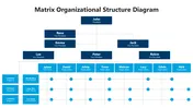 Matrix Organizational Structure Diagram Presentation