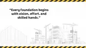 The Construction Background PowerPoint Presentation