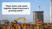 Construction Background Design PowerPoint Presentation