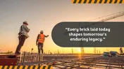The Construction Backgrounds For PowerPoint Presentation