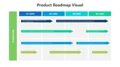 Download Product Roadmap Visual PowerPoint Presentation