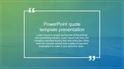 Editable Creative PowerPoint Quote Template - Purple Theme
