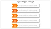 Creative Agenda PPT With Four Node Template Slide Design